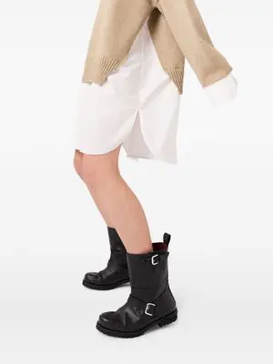 Stella McCartney Trace Buckle-detail Boots - Black