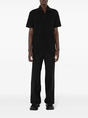 Burberry Logo-embroidered Cotton Polo Shirt