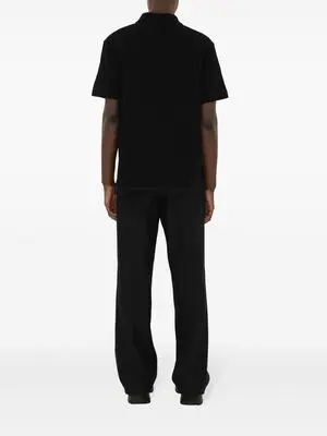 Burberry Logo-embroidered Cotton Polo Shirt
