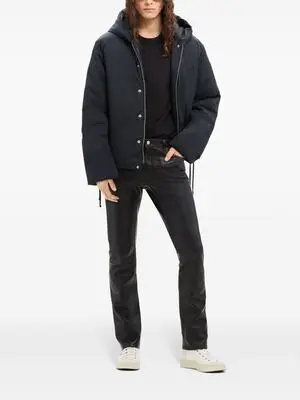 COURREGES Logo-appliqué Hooded Puffer Jacket