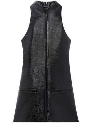 COURREGES Sleeveless Vinyl A-line Dress