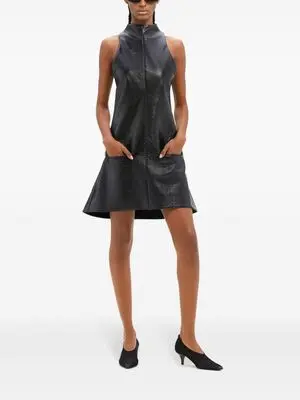 COURREGES Sleeveless Vinyl A-line Dress