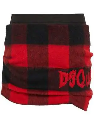 Dsquared2 Check-print Mini Skirt
