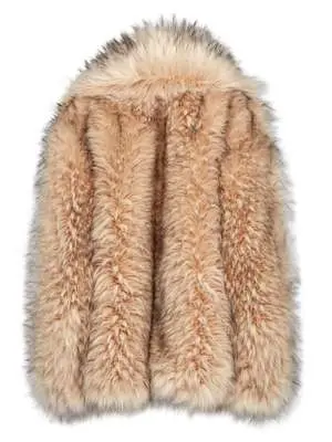 Dsquared2 Double-breasted Faux Fur Coat