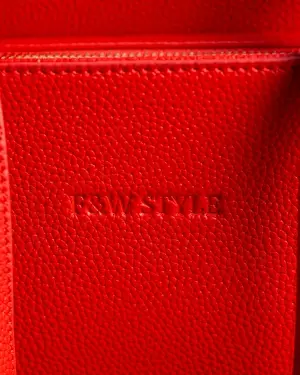 F & W STYLE Imani Large Tote - Red