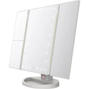 PURSONIC Tri-fold Vanity Makeup Mirror - White