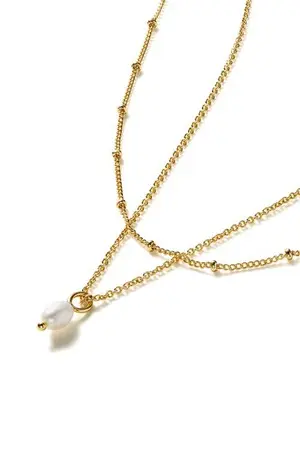 ANA LUISA Plated Necklace Set With Pearl