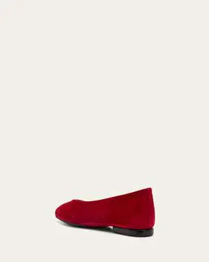 Loro Piana Primula Suede Ballerina Flats