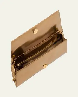 Akris Anouk Small Clutch Bag - Antique Gold