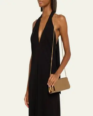 Akris Anouk Small Clutch Bag - Antique Gold