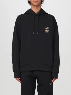 Dolce & Gabbana Logo Emblem Hoodie - Black