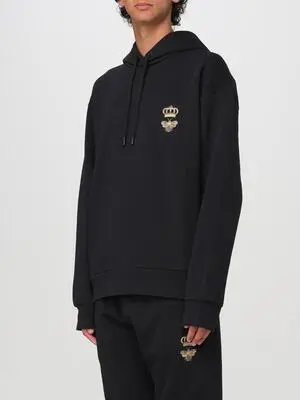 Dolce & Gabbana Logo Emblem Hoodie - Black