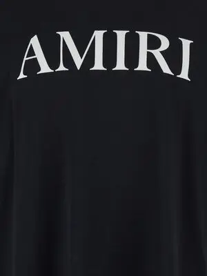 Amiri Crewneck Cotton T-shirt With Contrasting Printed Logo