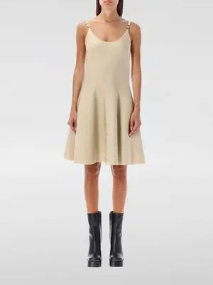 Versace Sleeveless Printed Midi Dress - Sand