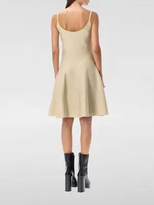 Versace Sleeveless Printed Midi Dress - Sand