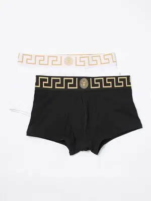 Versace Set Of 2 Stretch Cotton Briefs White 1