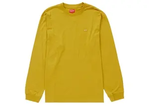 Supreme Small Box Long Sleeve Tee Shirt - Dark Yellow