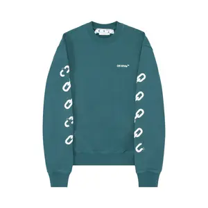 Off-White Chain Arrow Slim Crewneck - Green