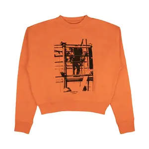 Off-White Graphic Hoodie Sweatshirt - Orange