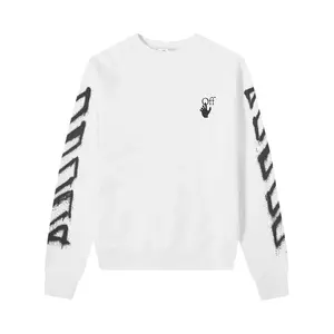 Off-white Slim Fit Sweatshirts Hoodies For Women
