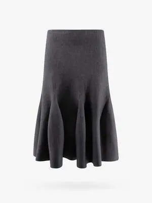 Alaïa Flared Virgin Wool Blend Skirt