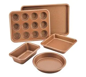 AYESHA CURRY Nonstick Bakeware Set, Copper, 5-p Iece - One-color