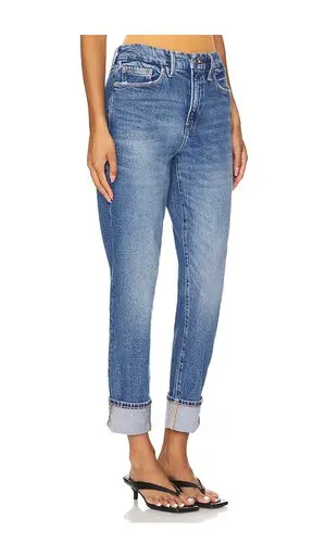 Good American The Weekend Cuffed Jeans