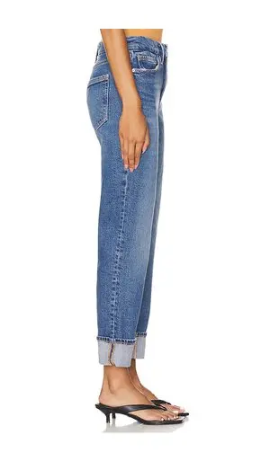 Good American The Weekend Cuffed Jeans