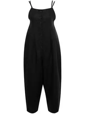 BODE Gardner Linen Jumpsuit - Black