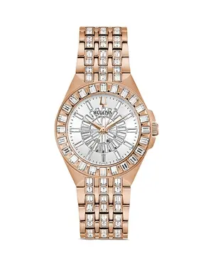 Bulova Classic Phantom Watch - Silver/pink