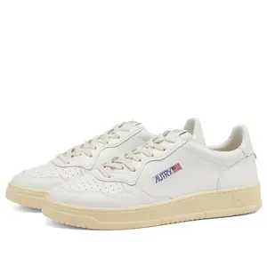 AUTRY 01 Low Leather Sneaker - Leat Wht/wht
