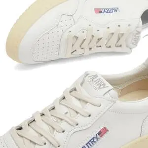 AUTRY 01 Low Leather Sneaker - Leat Wht/wht