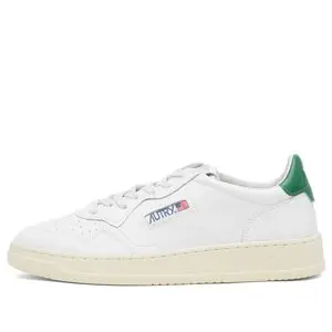 AUTRY 01 Low Leather Sneaker - White/green