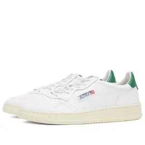 AUTRY 01 Low Leather Sneaker - White/green