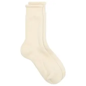 ROTOTO Double Face Socks - Ivory