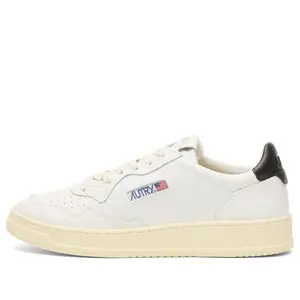AUTRY 01 Low Leather Sneaker - Leat Wht/black