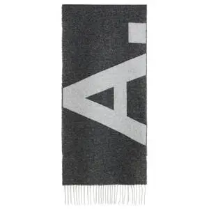 A.p.c. Malo Logo Scarf - Black