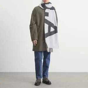 A.p.c. Malo Logo Scarf - Black