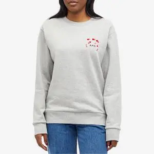 A.p.c. Valentines Logo Crew Sweat