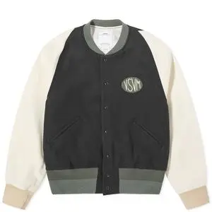 Visvim Varsity Jacket In Black - 55% Off | Editorialist