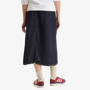 BEAMS 0.5 Pocket Denim Long Skirt