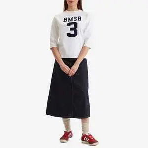BEAMS 0.5 Pocket Denim Long Skirt