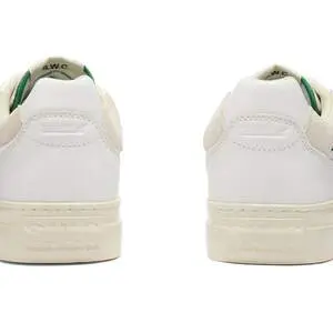 S.W.C STEPNEY WORKERS CLUB Pearl S-strike Leather Sneakers - White/green