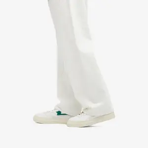 S.W.C STEPNEY WORKERS CLUB Pearl S-strike Leather Sneakers - White/green