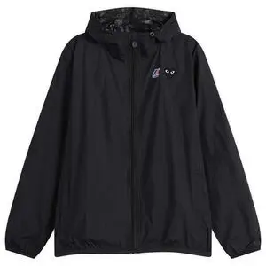 Play Comme Des Garcon X K-way Full Zip Packable Jacket - Black
