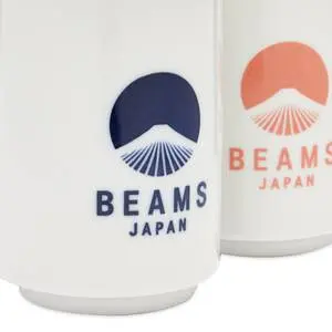 BEAMS Logo Ceramic Cup Set Of 2