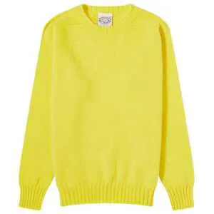 JAMIESON'S OF SHETLAND Crew Knit - Mimosa