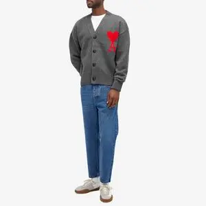 AMI Paris A Heart Cardigan