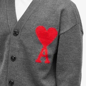 AMI Paris A Heart Cardigan