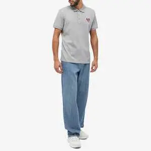 Moncler Heart Logo Polo Shirt